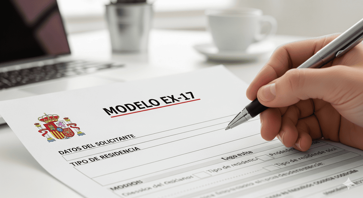 Modelo EX-17 para TIE: Guía 2025 para Residentes Británicos en España