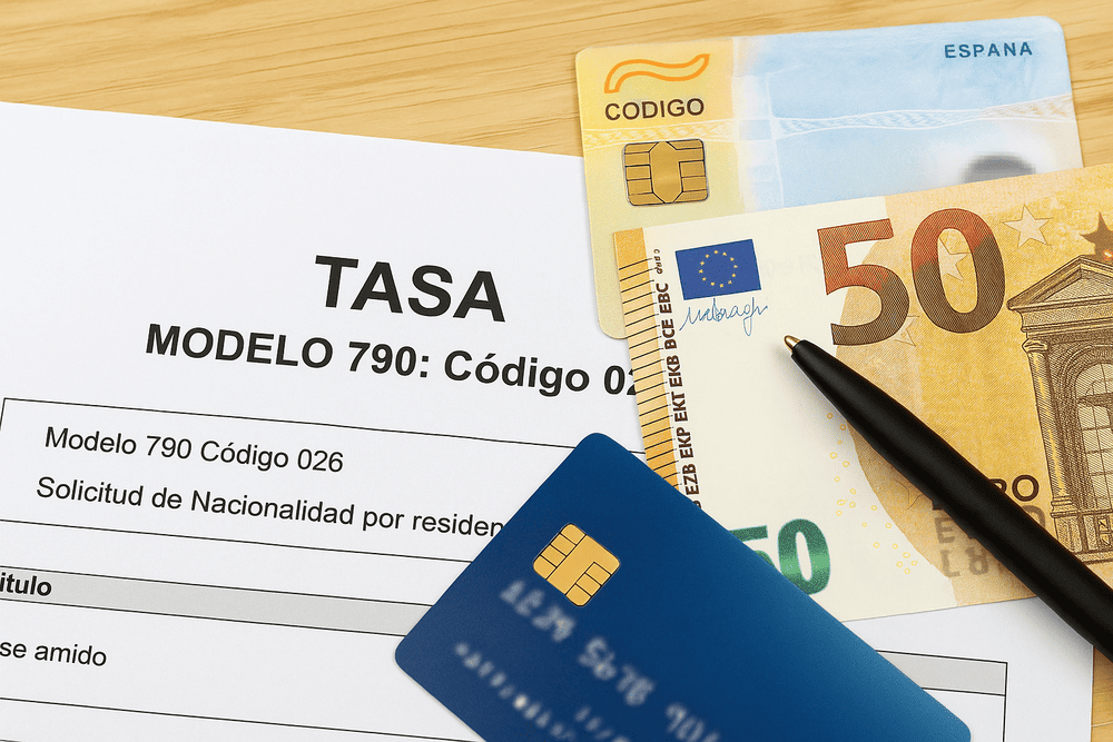 Cómo pagar la tasa 790-026 de nacionalidad española en 2025